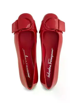FERRAGAMO Bessie Patent-leather Pumps - Red
