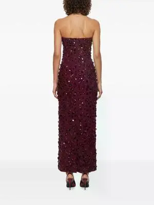 Simkhai Serafina Sequin-embellished Strapless Maxi Dress