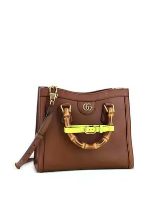 Gucci Diana Nm Bamboo Handle Leather Small Tote Bag