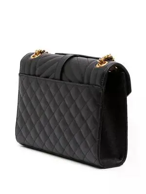 Saint Laurent 2025 Medium Grain De Poudre Triquilt Monogram Envelope Bag Shoulder Bag