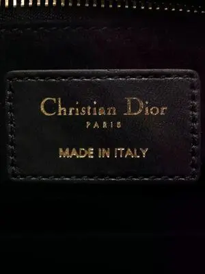 Dior 2000-2026 Medium Lambskin Cannage Lady Satchel