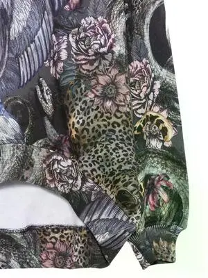 Just Cavalli Animal-print Floral-print Sweatshirt