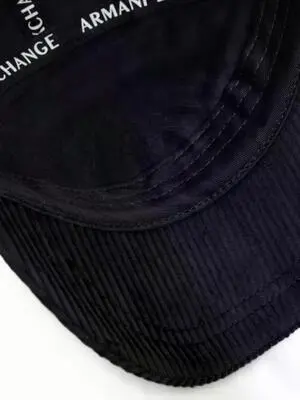 Armani Exchange Logo-patch Corduroy Baseball Cap