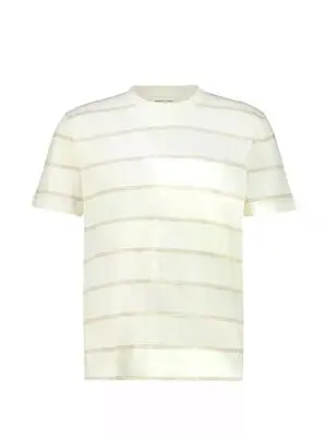 Frescobol Carioca Dinis Striped Slub-cotton T-shirt - Neutrals