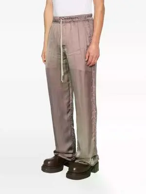 Rick Owens Dietrich Drawstring Straight-leg Trousers - Grey