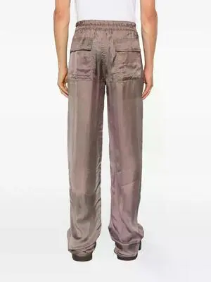 Rick Owens Dietrich Drawstring Straight-leg Trousers - Grey