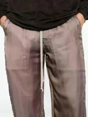 Rick Owens Dietrich Drawstring Straight-leg Trousers - Grey