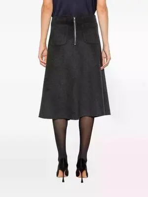 SUSANNE BOMMER A-line Zip-fastening Midi Skirt