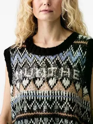 Munthe Vitalism Sequin-embellished Knitted Vest