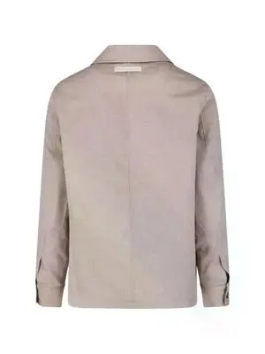 Zegna Oasi Cashmere Flap-pocket Shirt - Neutrals