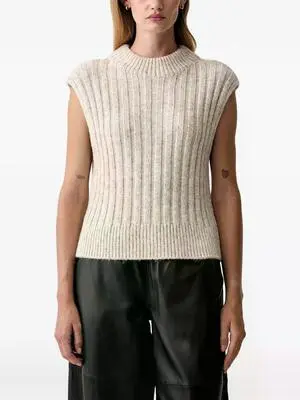 BARBOUR Anastasia Ribbed-knit Sleeveless Sweater