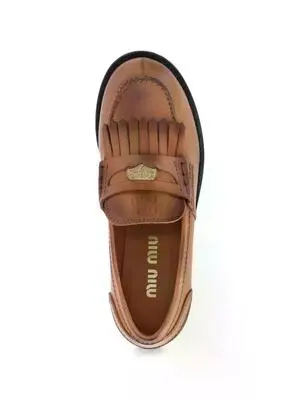 Miu Miu Leather Loafers