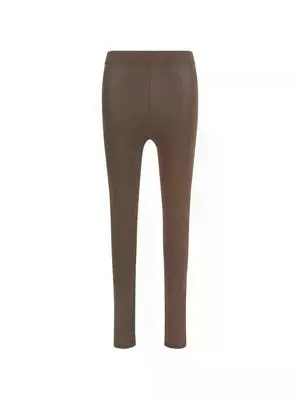Balenciaga Logo-print Leggings - Brown