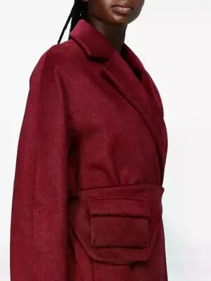 HANITA Belted-waist Notched-lapels Coat