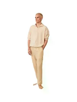 AARC55 Single-pleat Tapered Trousers