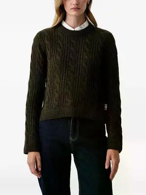 Barbour Joan Cable-knit Sweater - Green