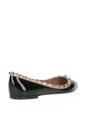 Valentino Garavani Patent Rockstud Ballet Flat