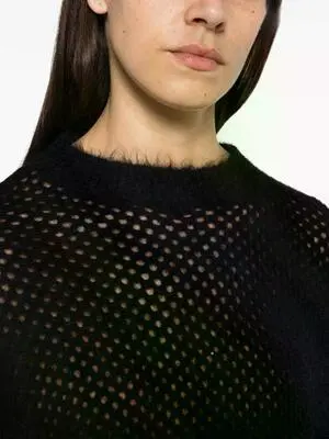 Antonelli Firenze Brembana Open-knit Crew-neck Sweater
