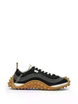 AMI Paris Mesh-knit Sneakers - Black