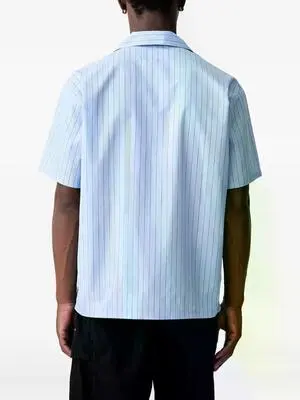 NEIGHBORHOOD Vertical-stripe Logo-embroidered Shirt