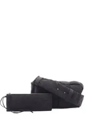 Bottega Veneta 2010s Padded Cassette Shoulder Bag - Black