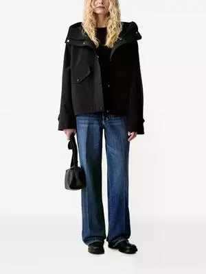 Marc O'polo X Function Hooded Flap-pocket Oversized Jacket - Black