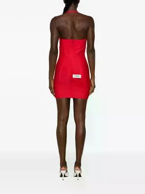 Herve Leger Holly Bandage Halterneck Mini Dress