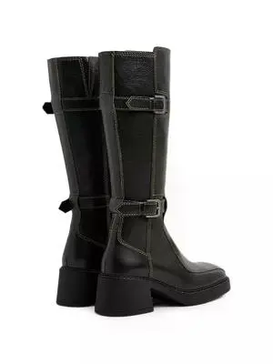 MIISTA Jarmila Buckle-detail Topstitched Boots
