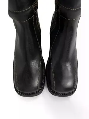 MIISTA Jarmila Buckle-detail Topstitched Boots