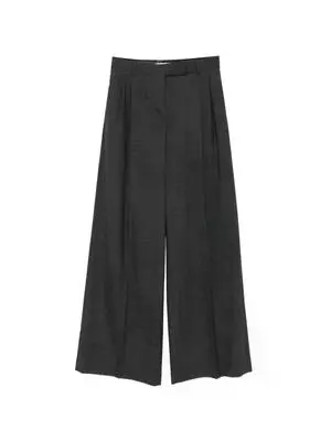 MSGM Pleated Wide-leg Trousers - Grey