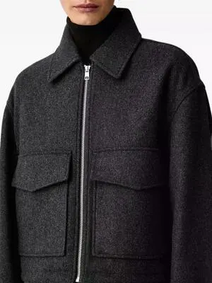 Marc O'polo Zip-up Flap-pocket Cropped Jacket