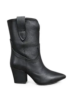 POCHE PARIS Izme Cowboy Boots - Black