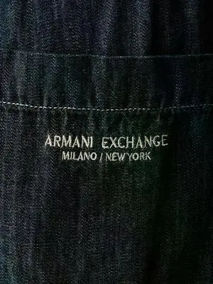 Armani Exchange Drawstring-waist Logo-embroidered Jeans