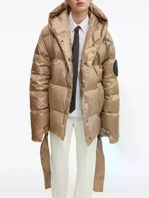 MMC STUDIO Jesso Quilted Hooded Jacket - Neutrals