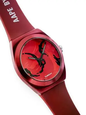 AAPE BY *A BATHING APE X D1 Canva 34mm Watch