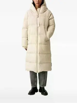 Marc O'polo Quilted Hooded Oversized Coat - Neutrals