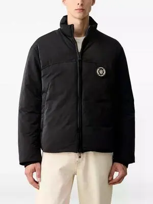 Armani Exchange Logo-patch Puffer Jacket - Black