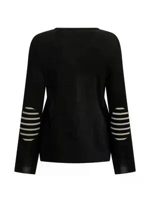 Saint James Button-shoulder Elbow-patch Sweater