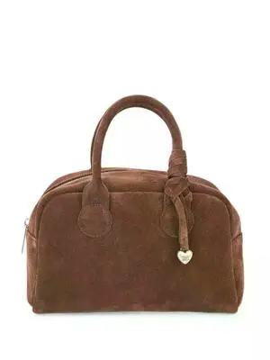 MARGESHERWOOD Soft Bowling Suede Tote Bag - Brown