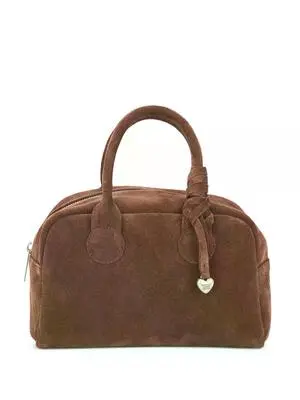 MARGESHERWOOD Soft Bowling Suede Tote Bag - Brown