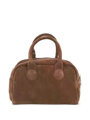 MARGESHERWOOD Soft Bowling Suede Tote Bag - Brown