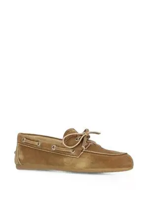 Miu Miu Faded Suede Deck Shoes