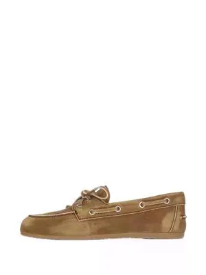 Miu Miu Faded Suede Deck Shoes