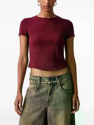Miss Sixty Panelled T-shirt - Red