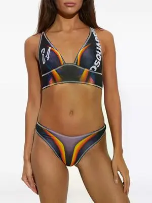 Dsquared2 Printed Bra - Black