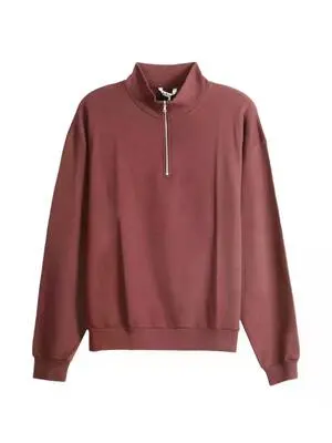 Auralee Half-zip Sweatshirt - Brown