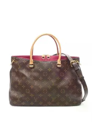 LOUIS VUITTON 2015 Pallas Monogram Handbag - Brown
