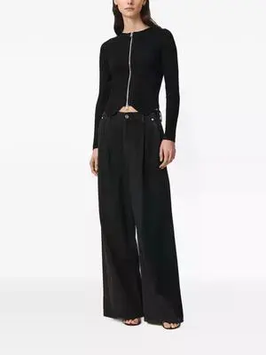 ALLSAINTS Ribbed-knit Zip-up Cardigan