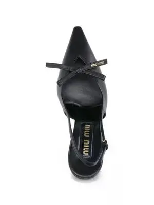 Miu Miu Bow-detail Slingback Pumps