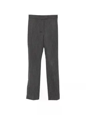 Sportmax Pinstripe Split-hem Trousers - Grey